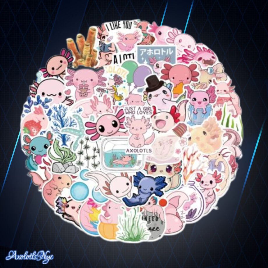 Axolotl Stickers (Pack of 10) - Axolotls NYC