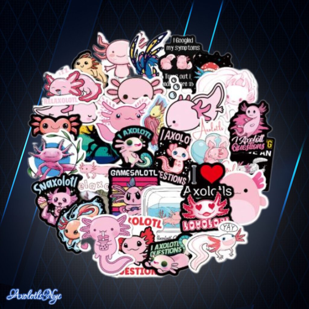 Axolotl Stickers (Pack of 10) - Axolotls NYC