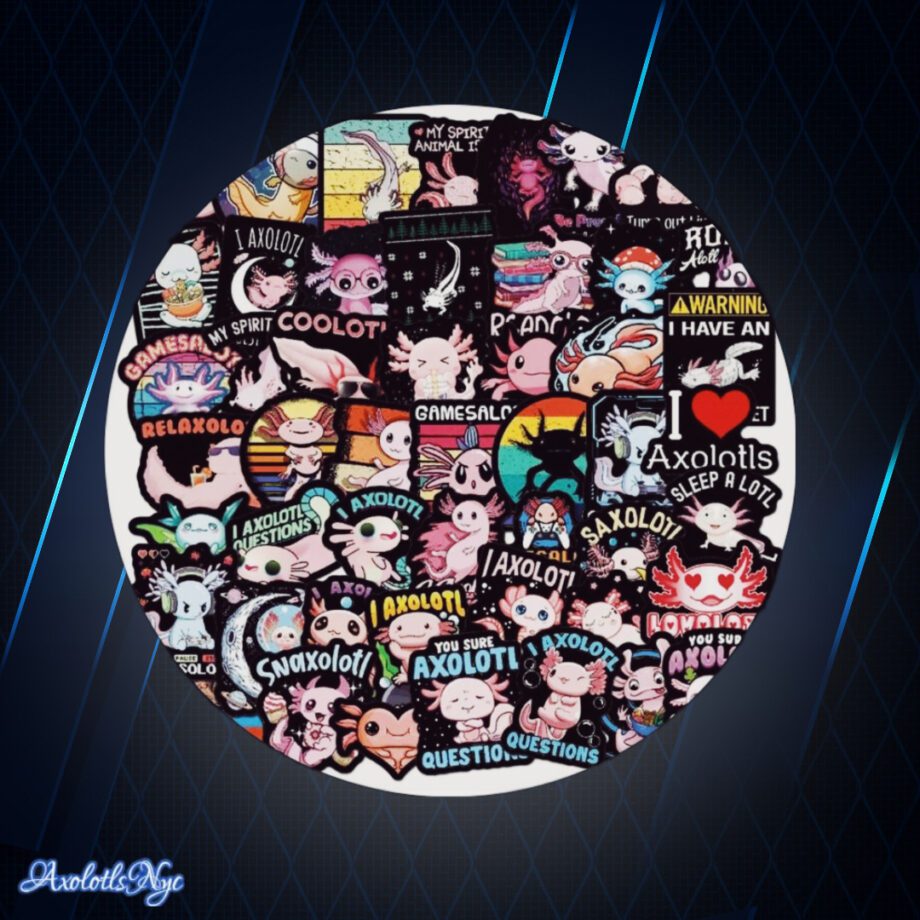 Axolotl Stickers (Pack of 10) - Axolotls NYC