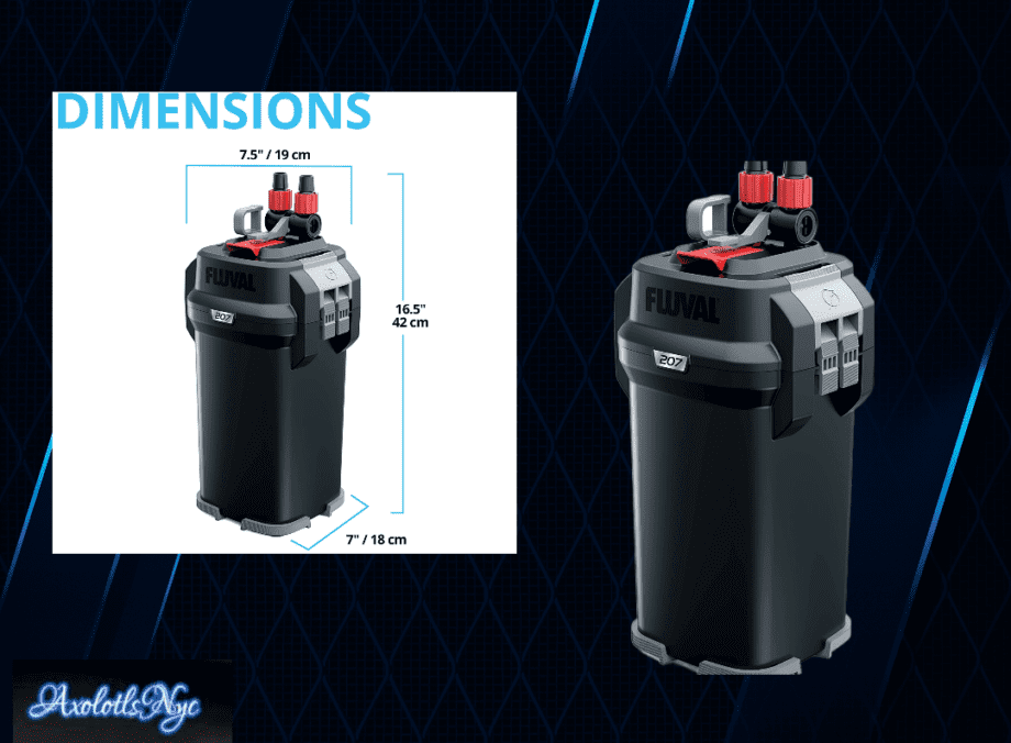 Fluval 207 Series Canister Filter - Axolotls NYC