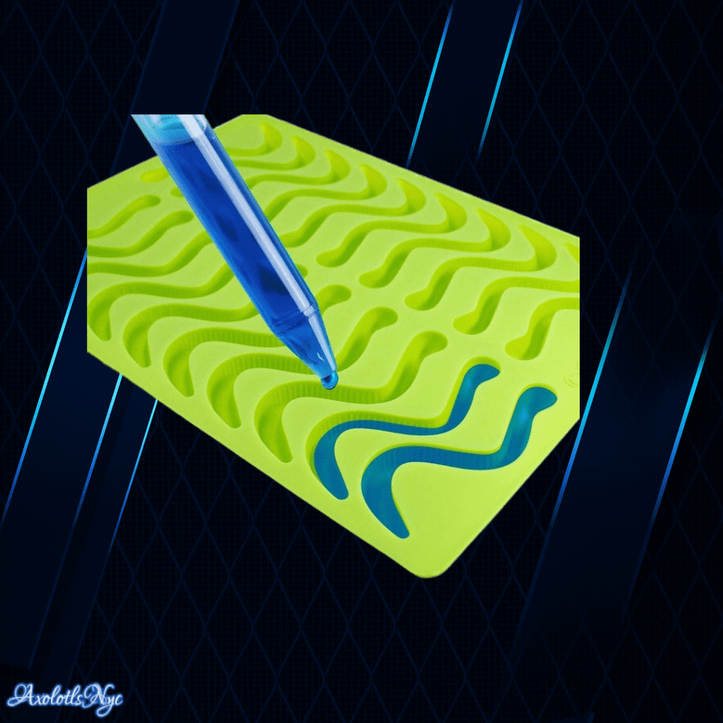 10 & 20 Cavity Worm Silicone Mold Trays with Dropper. For Repashy Pies ...