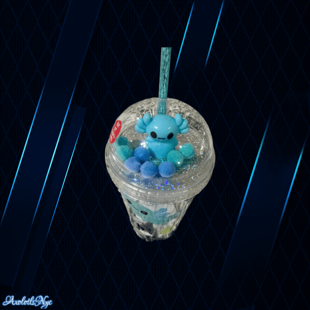 Light up Axolotl spill resistant cup with straw - Axolotls NYC