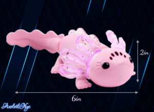 Fingerlings Interactive Baby Axolotl, Alix (Pink), Swims & Lights Up ...