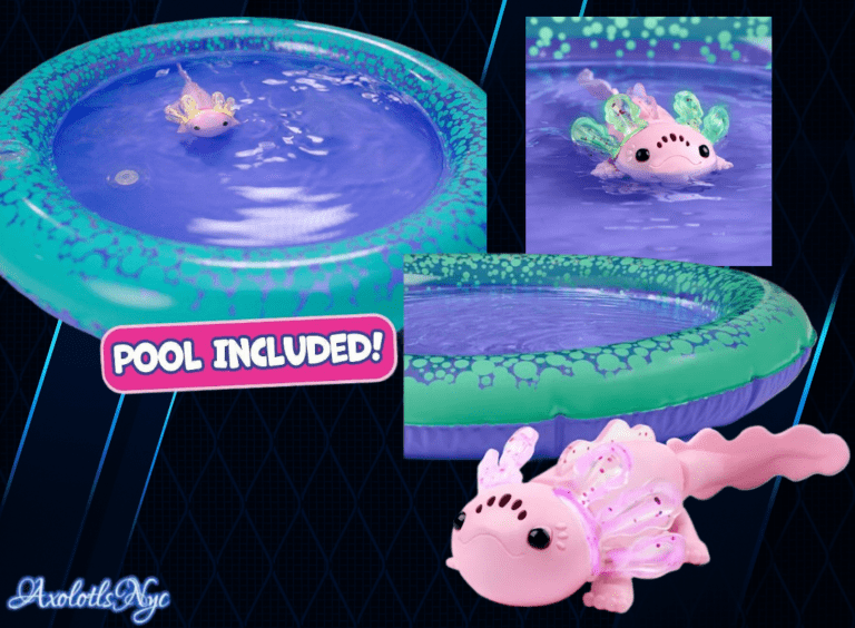 Fingerlings Interactive Baby Axolotl, Alix (Pink), Swims & Lights Up ...