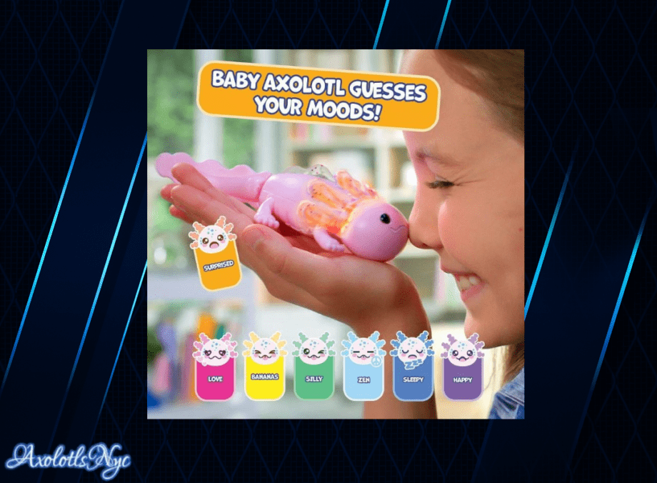 Fingerlings Interactive Baby Axolotl, Alix (Pink), Swims & Lights Up ...