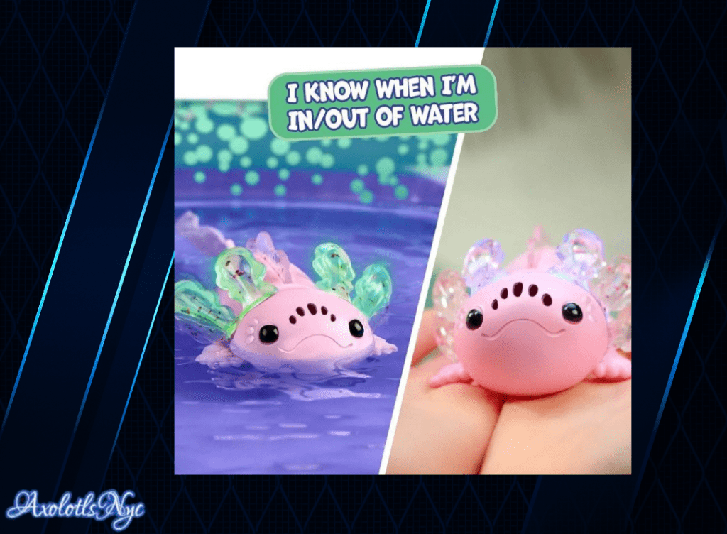 Fingerlings Interactive Baby Axolotl, Alix (Pink), Swims & Lights Up ...