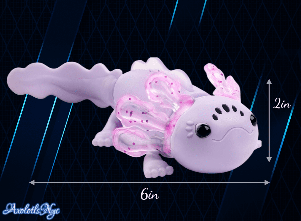 Fingerlings Interactive Baby Axolotl, Auggie (Purple), Swims & Lights ...