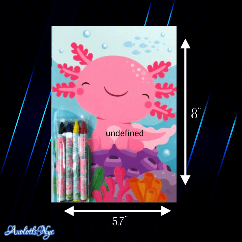 Axolotl Coloring Books with Crayons - Axolotls NYC