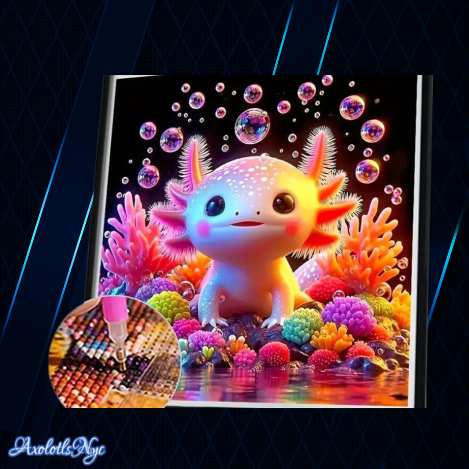 Axolotl 5D Diamond Art Full Drill Painting Kit 6''x6'' Or 10''x10 ...