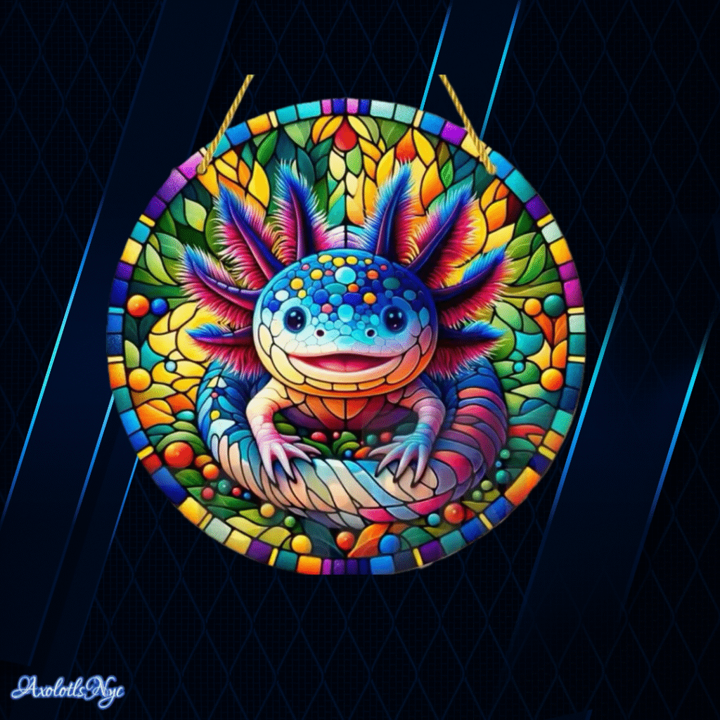 Magical Axolotl Sun Catcher-Add A Splash Of Whimsy & Light - Axolotls NYC
