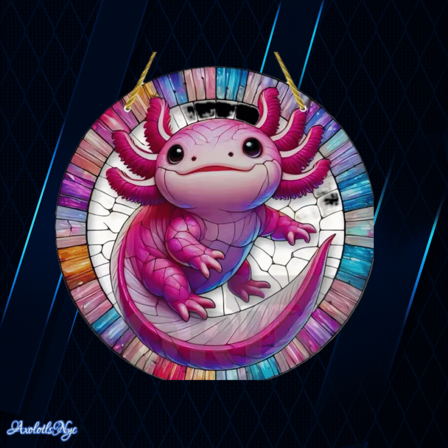 Magical Axolotl Sun Catcher-Add A Splash Of Whimsy & Light - Axolotls NYC